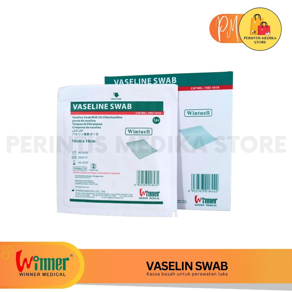 Jual Winner Vaselin Swab 10x10cm l Kassa Basah Untuk Perawatan Luka l ...