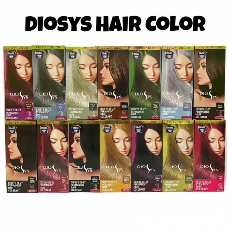 Jual MFI - DIOSYS HAIR COLORANT PERMANENT 100ML & 45ML | PEWARNA RAMBUT ...