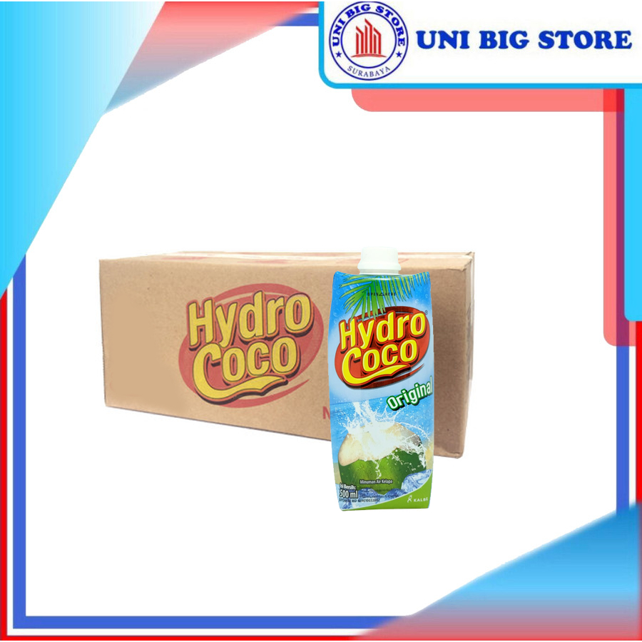 Jual Hydro Coco Air Kelapa 500 ml x 12 pcs DUS Hydrococo Coconut Water ...