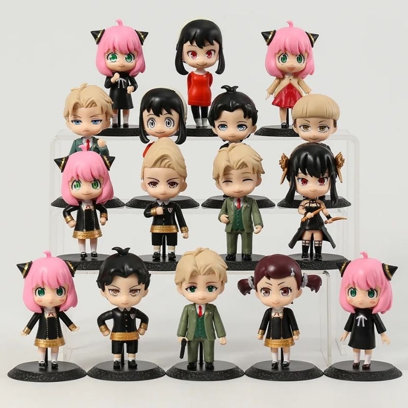 Jual ACTION FIGURE SPY X FAMILY SET 8 ANYA LOID YOR FORGER TOPPER ...