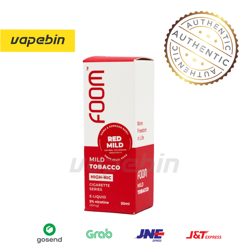 Jual LIQUID FOOM RED MILD SALT NIC V2 - FOOM REDMILD V2 SALT NIC - 30ML ...