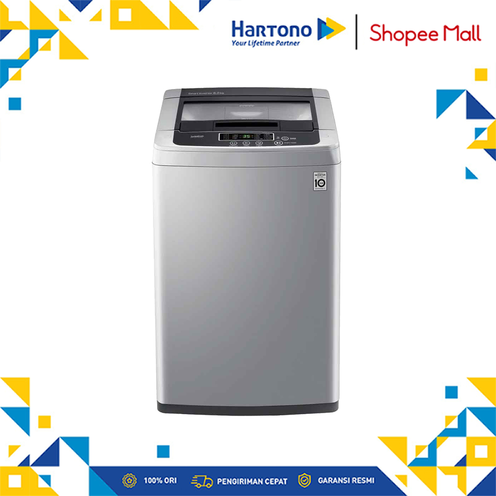Jual LG 9 Kg Mesin Cuci 1 Tabung Top Loading Washer With Smart Inverter T2109VSPM | Shopee Indonesia