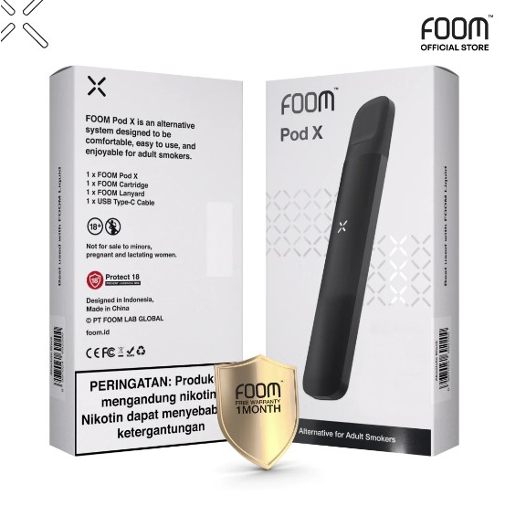 Jual FOOM POD X KIT SE POD FOOM X 580MAH ORIGINAL by FOOM | Shopee ...