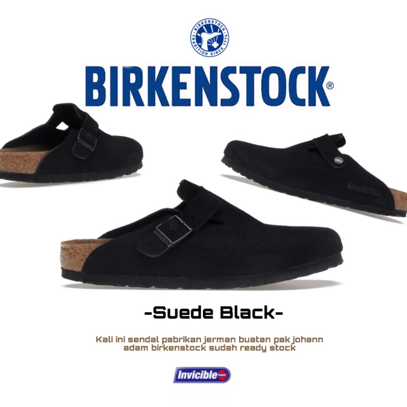 Jual birk*n stock boston suede black / BIRK*N STOCK BOSTON SOFT FOOTBED ...
