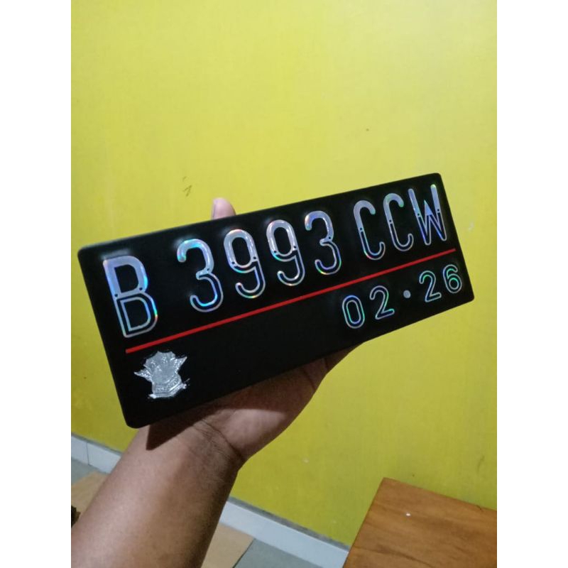Jual PLAT Nomor Nomer Motor Custom VARIASI HOLOGRAM (1pcs) | Shopee ...