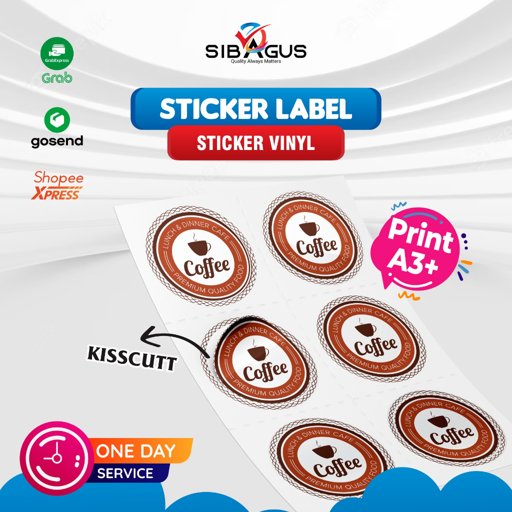Jual Stiker Label Kemasan | Stiker Vinyl Anti Air | Stiker kemasan ...
