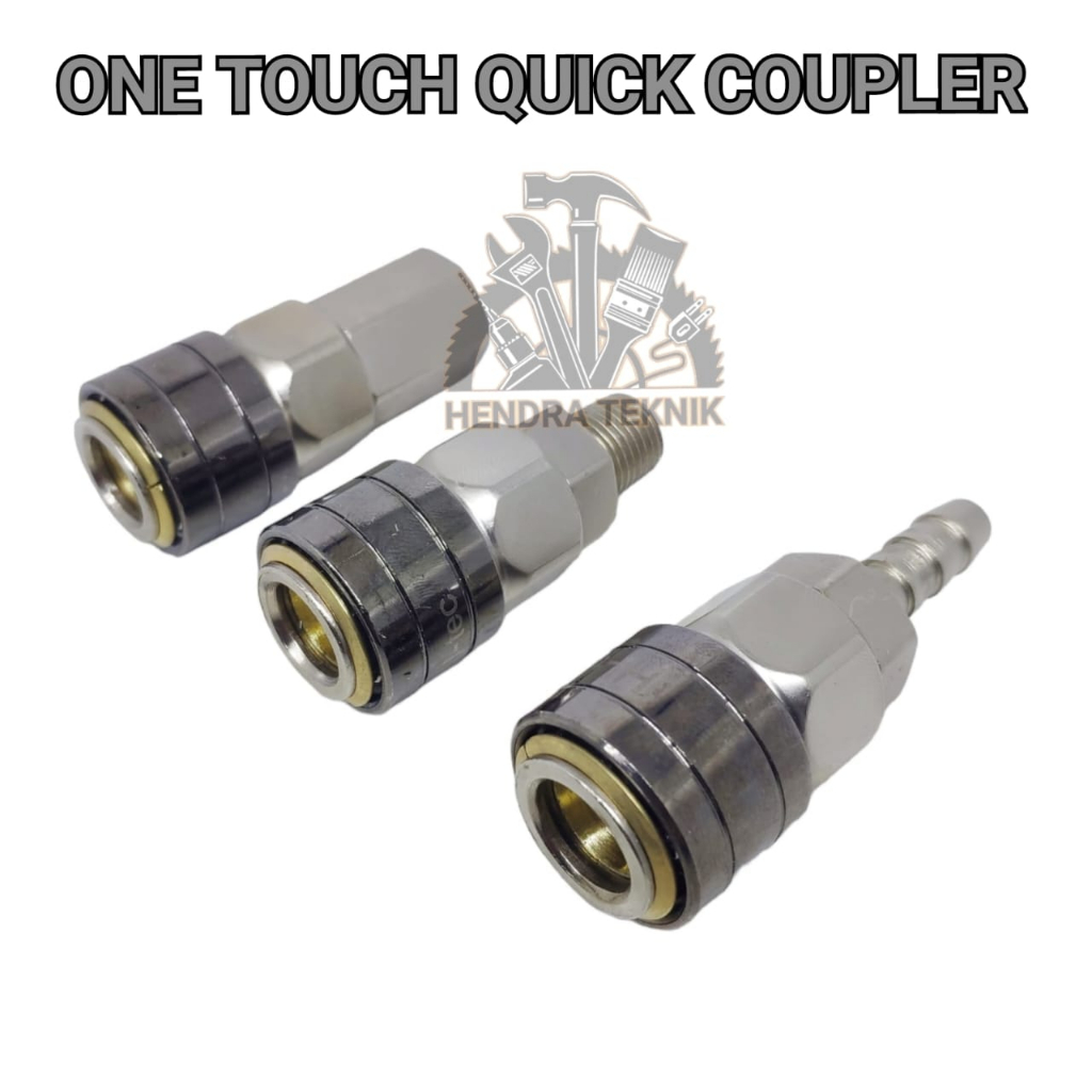 Jual QUICK COUPLER FEMALE ONE TOUCH 1/4" INCI KOPLER QUICK COUPLING ONE ...