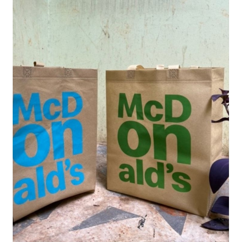 Jual Tote bag McDonald's, Tas mcd, Paper bag McDonald's, Tas Kain ...