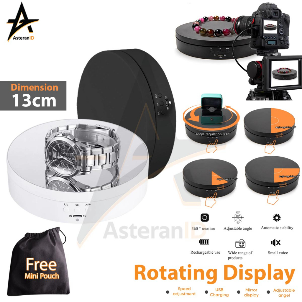 Jual Rotating Rotary Turn Table Display Putar Diameter 13 cm | Shopee ...
