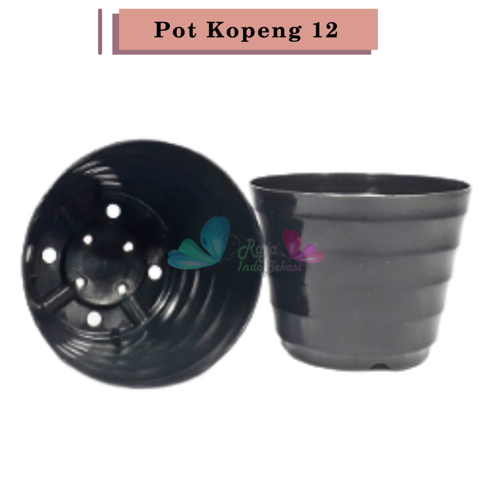 Jual Pot Bunga Kopeng 12 Hitam By Garden Of Love Pot Plastik Mini ...