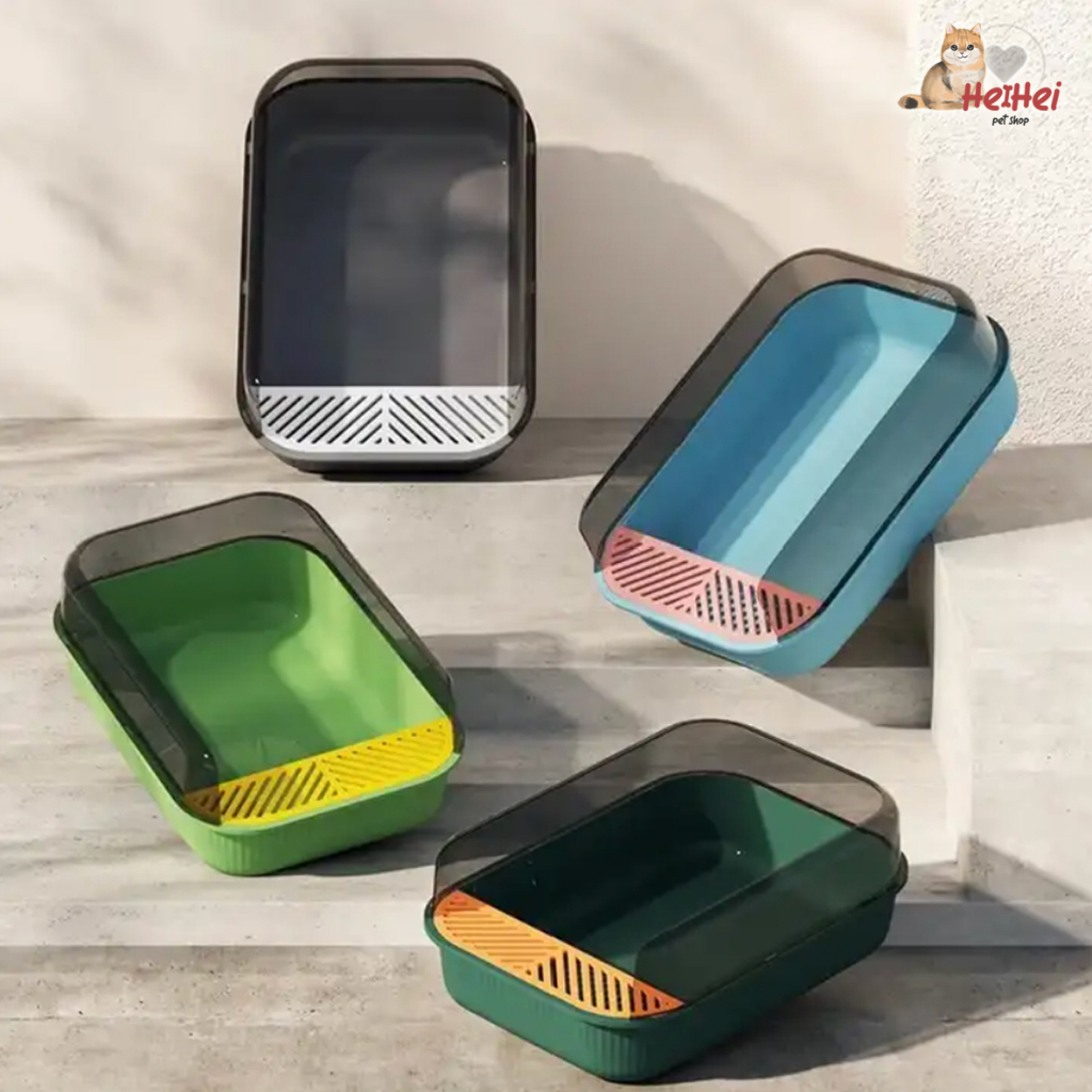 Jual Square Two-Tone Cat Litter Box - Tempat Bak Pasir Kucing/Kitten ...