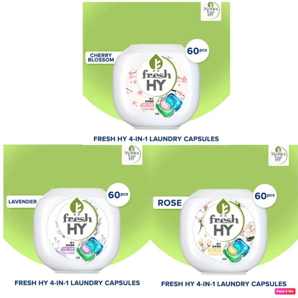 Jual Fresh HY 4-in-1 Laundry Capsules 60pcs Detergent Singapore ...