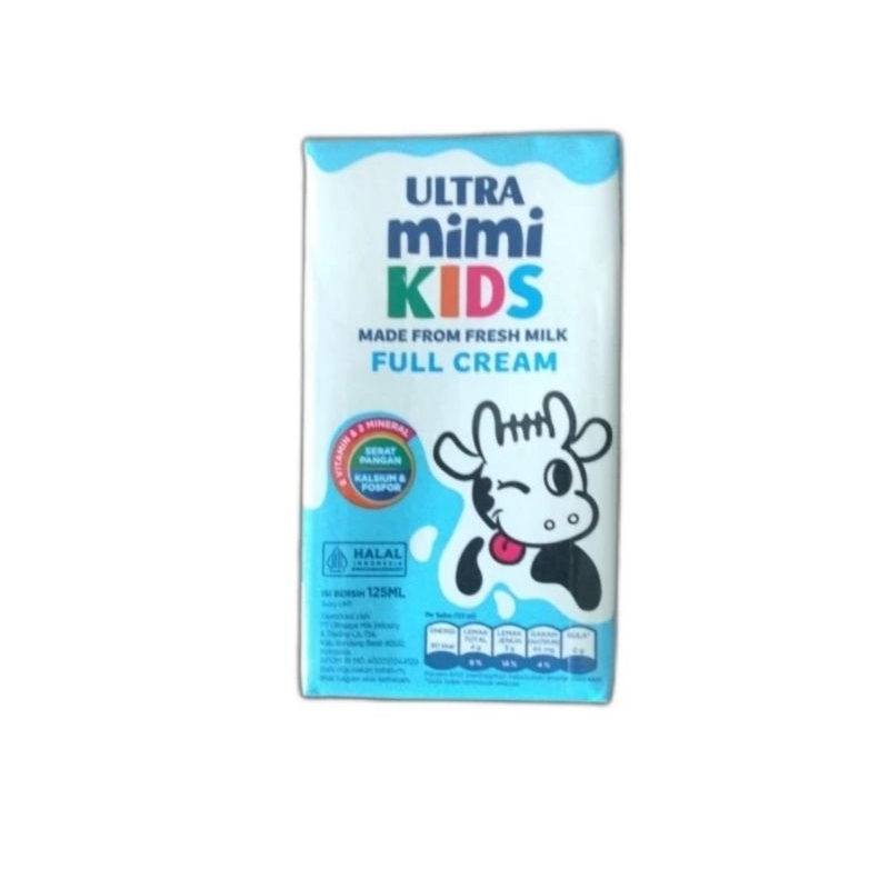 Jual ULTRA Mimi Kids Susu UHT Full Cream 125 ml | Shopee Indonesia