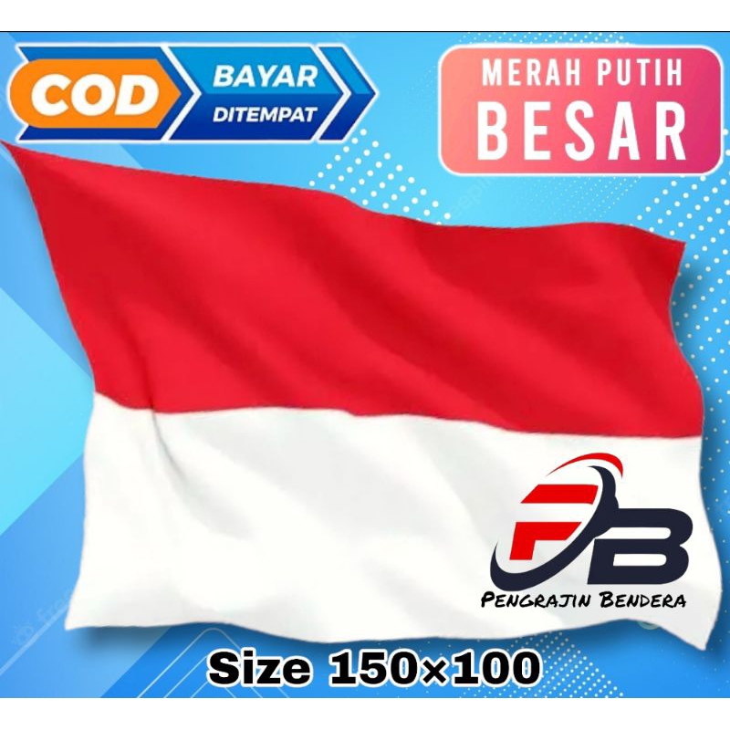 Jual BENDERA MERAH PUTIH UKURAN BESAR(150×100)BENDERA MERAH PUTIH ...