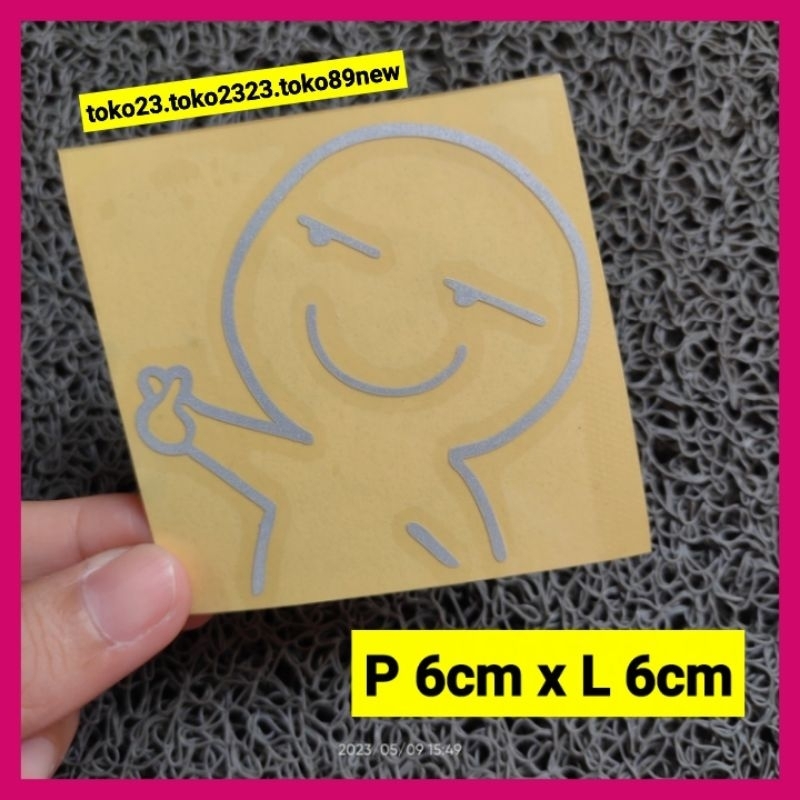 Jual stiker sarangheo love stiker fucek emot emoticon lucu stiker helm ...