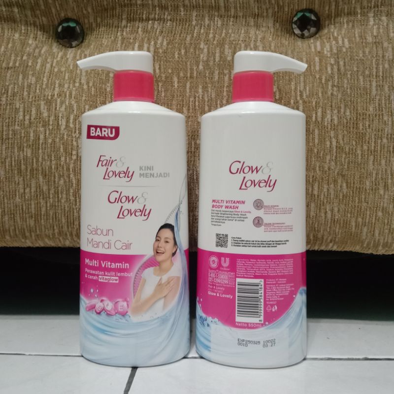 Jual sabun mandi Cair glow & lovely 400ml / 550ml. | Shopee Indonesia