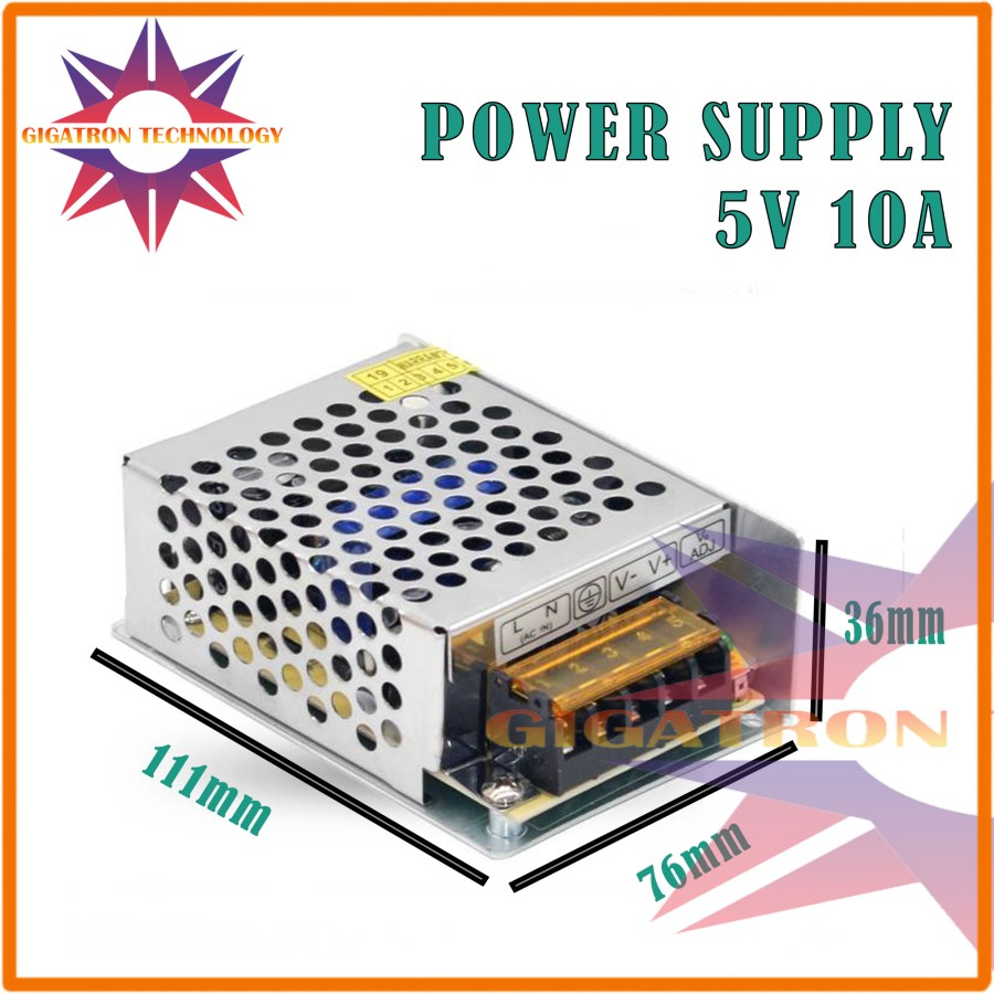 Jual Switching Power Supply PSU 5V 10A High Quality, 5 Volt 10 Ampere ...