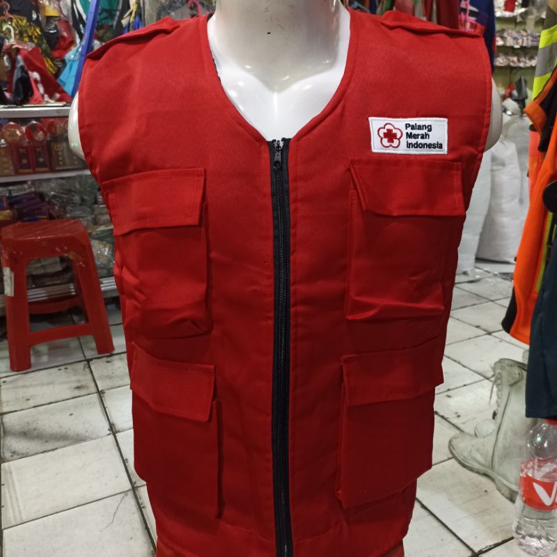 Jual Rompi PMR + Bordir | Rompi Palang Merah Remaja | Shopee Indonesia