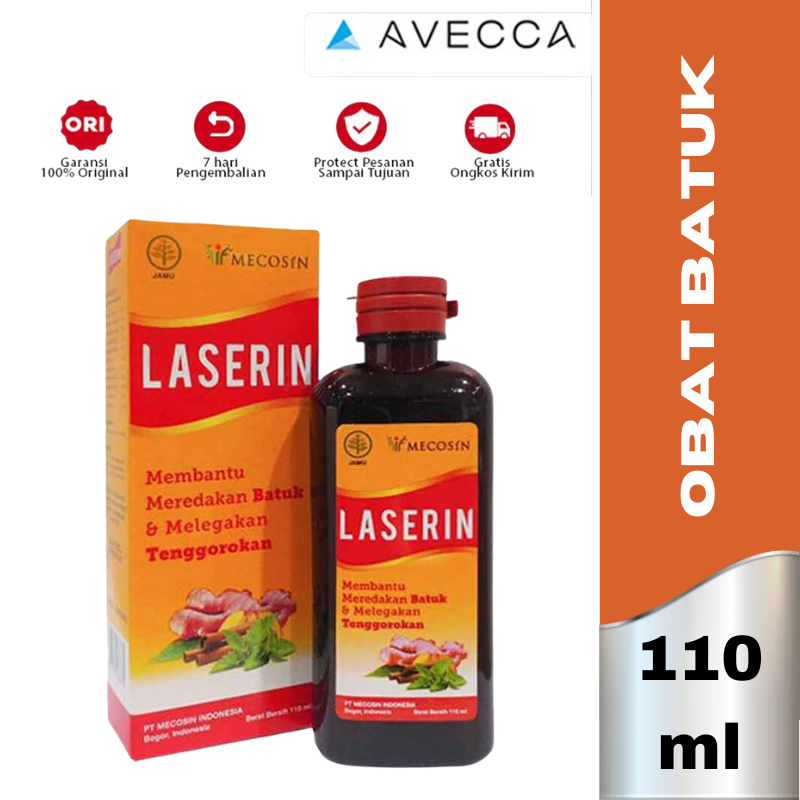 Jual Laserin Sirup Obat Batuk Isi 110 ml / Meredakan Batuk / Obat Batuk ...