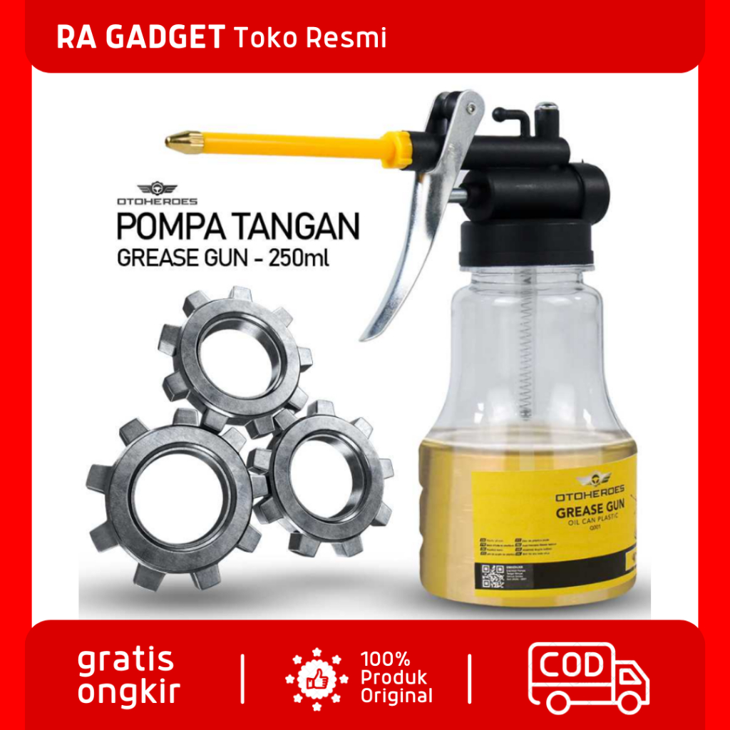 Jual Alat Pompa Tangan Minyak Gemuk Bensin Solar Oli Manual Grease Gun ...