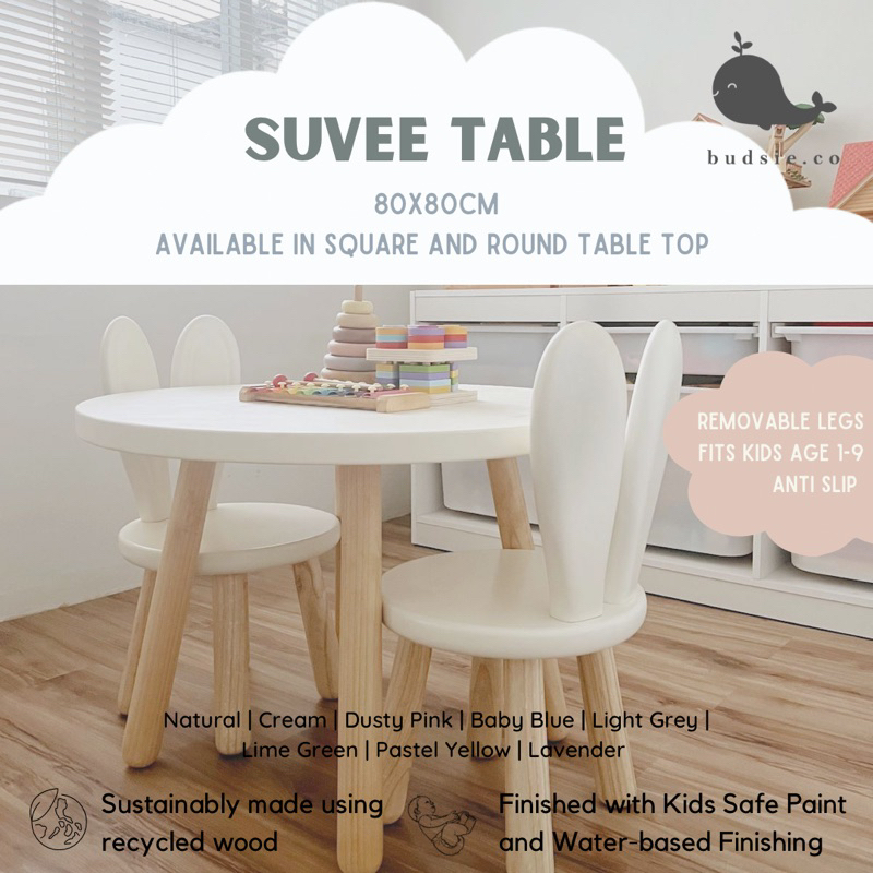 Jual Suvee Table size 80x80cm (Round / Square) | Shopee Indonesia