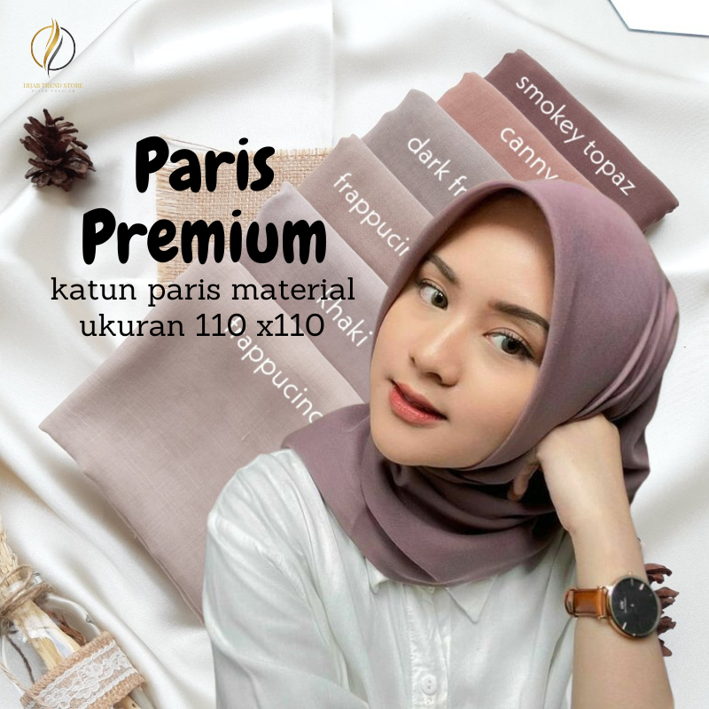 Jual SEGIEMPAT PARIS PREMIUM 120x120 HIJAB PARIS SQUARE HIJAB ANTI LETOY COTTON VOAL JAHIT TEPI ...