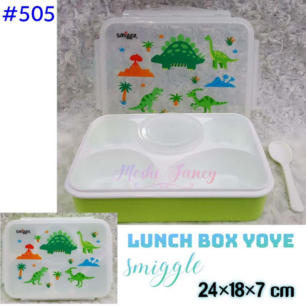 Jual Tempat Makan Smiggle Dinosaurus / Lunch Box Motif Mobil Car ...