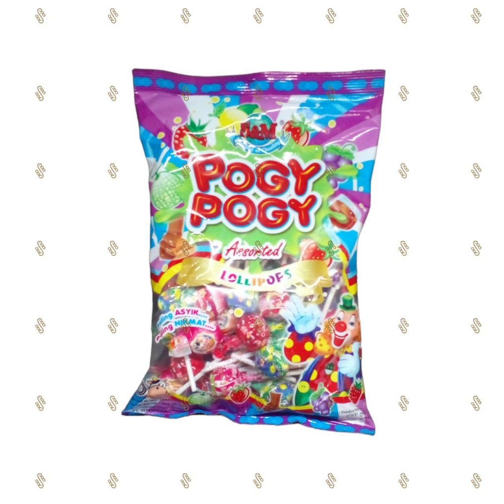 Jual Pogy Pogy Assorted Lollipops Zak 10gr - Zak Isi 50 Pcs | Shopee ...