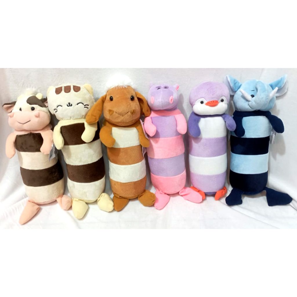 Jual Guling Mini Karakter Animal varian Gajah Pinguin Hippo Kucing ...