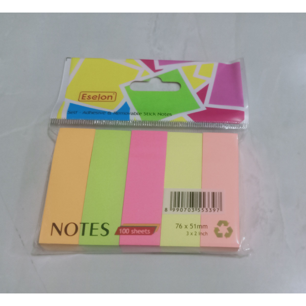Jual Stick Note 76 x 51 Set 5 Warna | Shopee Indonesia