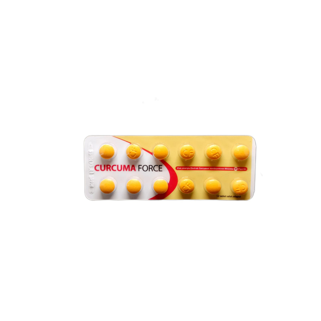 Jual Curcuma Force 12 Tablet/ Membantu memelihara kesehatan fungsi hati ...