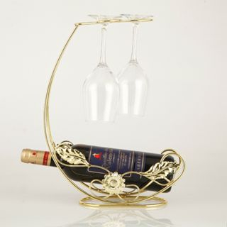 Jual Wine Rack Gold Flower Wine Bottle Holder / Tempat Botol Wine ...