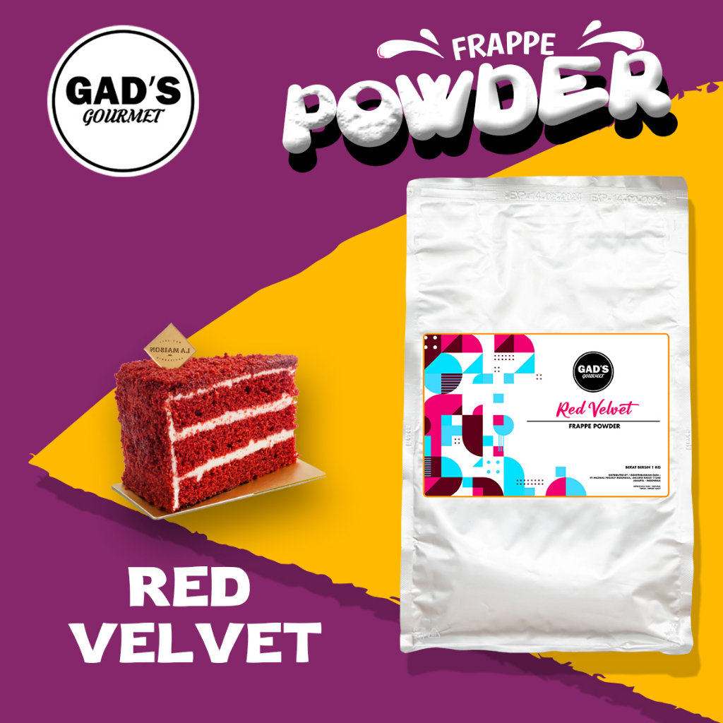 Jual Red Velvet Powder Drink Gad's Gourmet 1kg | Shopee Indonesia