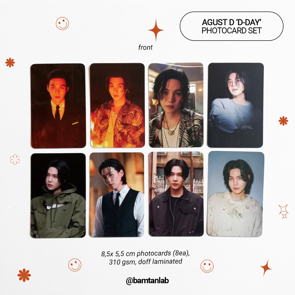 Jual AGUST D D-DAY PHOTOCARD SET UNOFFICIAL / PC SUGA BTS | Shopee ...