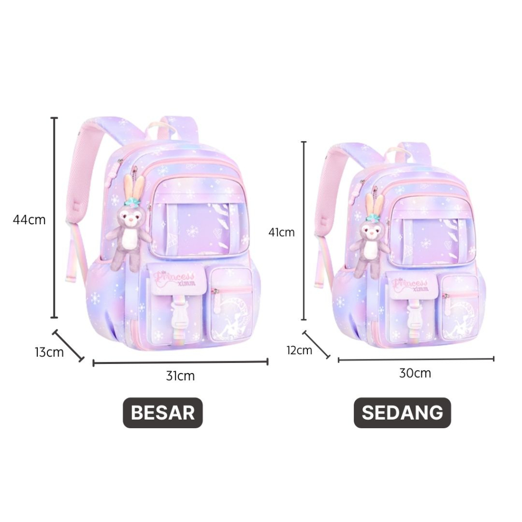 Jual Tas Sekolah Anak Perempuan Tas Ransel Sekolah Wanita Import Tas Sekolah Cewek SD SMP SMA ...
