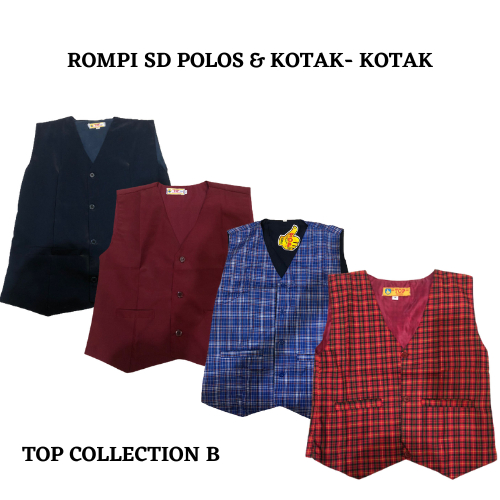 Jual ROMPI SEKOLAH SD, SMP, POLOS & KOTAK-KOTAK | Shopee Indonesia
