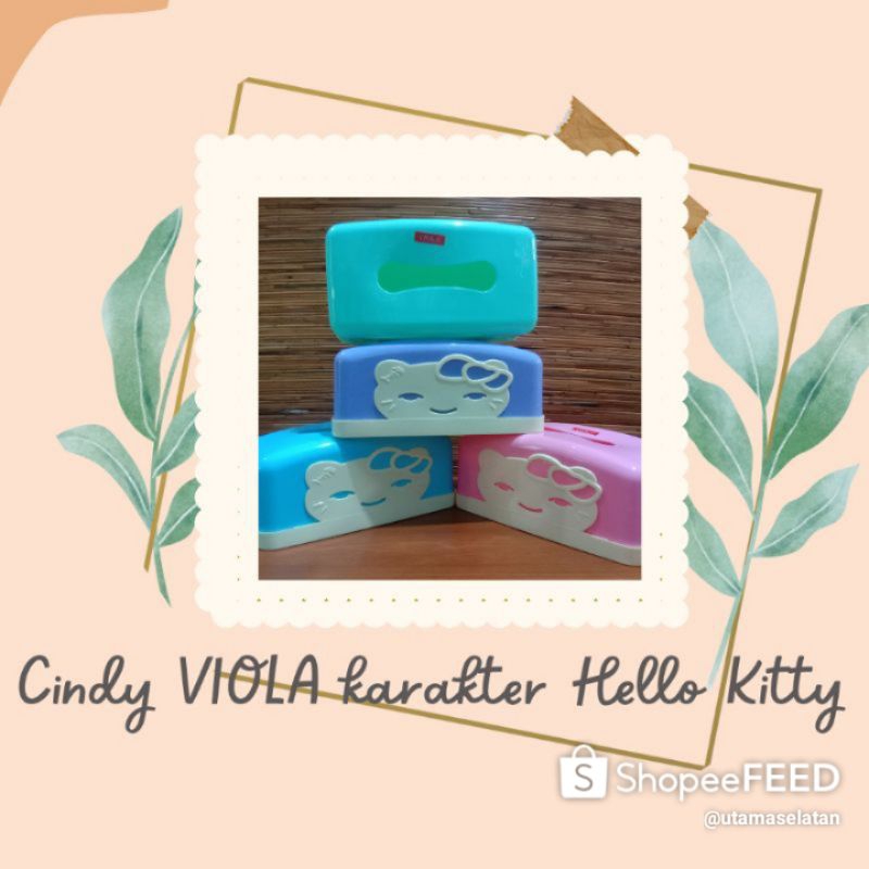 Jual Kotak Tissue CINDY VIOLA karakter Hello Kitty | Shopee Indonesia