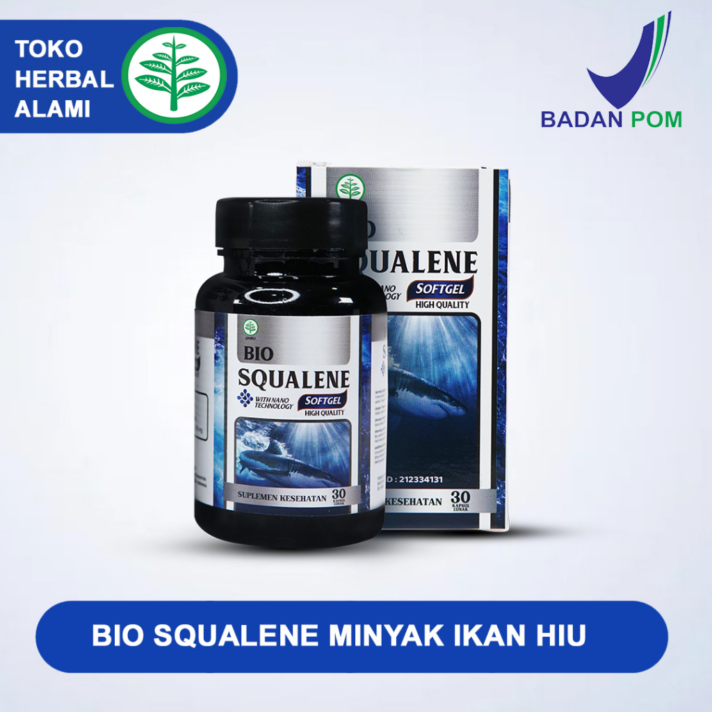 Jual Bio Squalene Softgel 100% Original Minyak Hati Ikan Hiu - Omega 3 ...