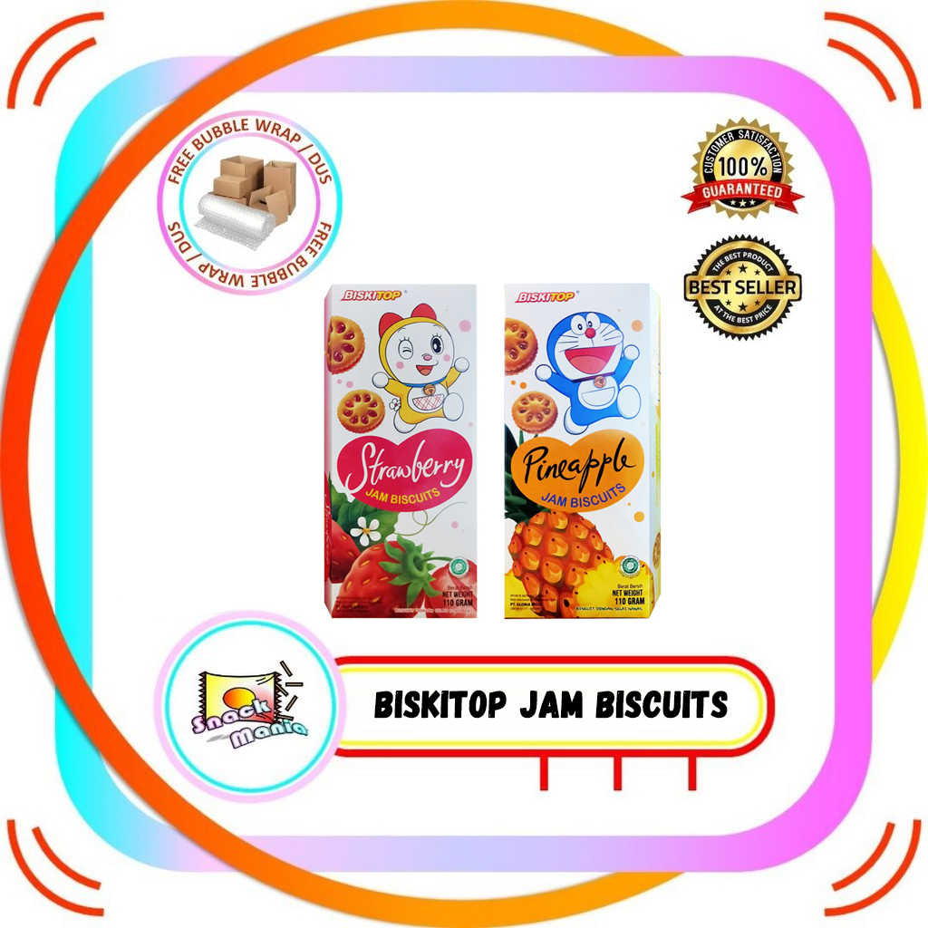Jual Biskitop Jam Biscuits Strawberry Pineapple 110 g Biskuit Selai ...