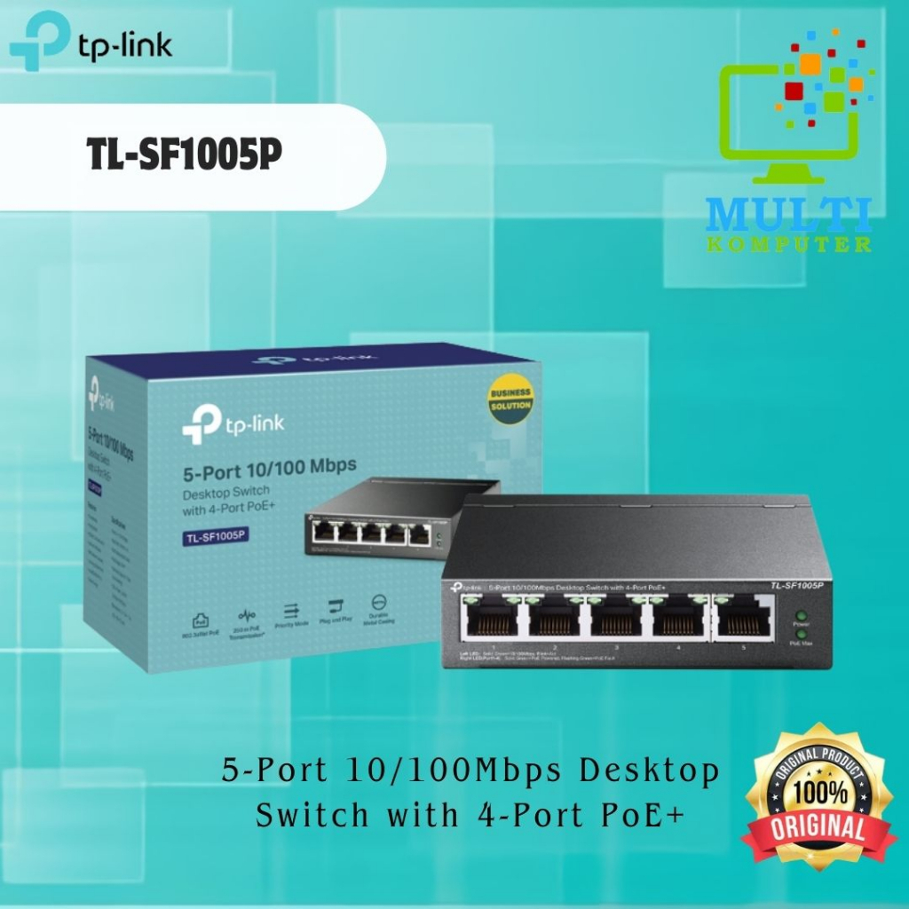 Jual TP-LINK 5-Port 10/100Mbps Desktop Switch with 4-Port PoE TL ...