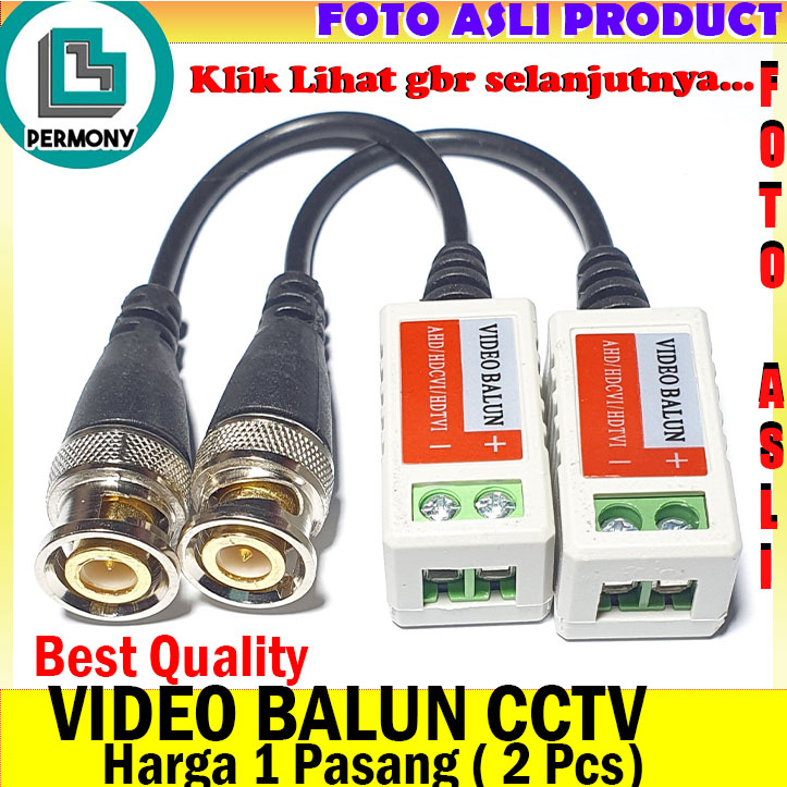 Jual Balun CCTV BNC Connector Video cable cat5 cat6 kabel cat-5 cat-6 ...