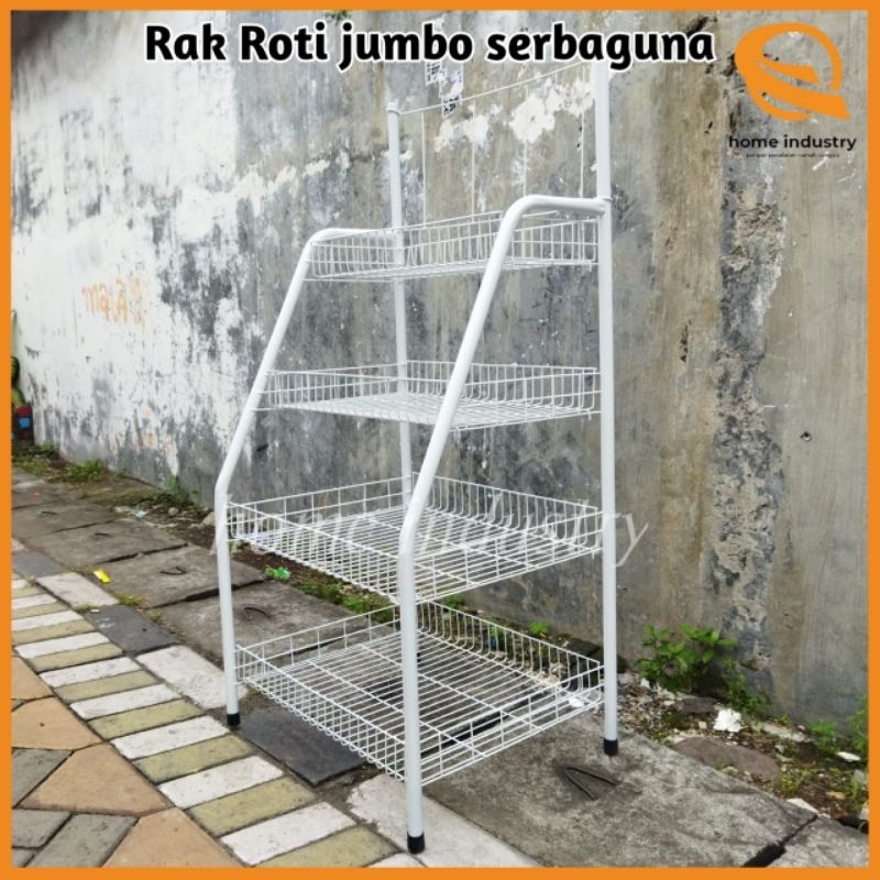Jual Rak roti serbaguna ssn 4/Rak besi anti karat/Rak keranjang toko ...