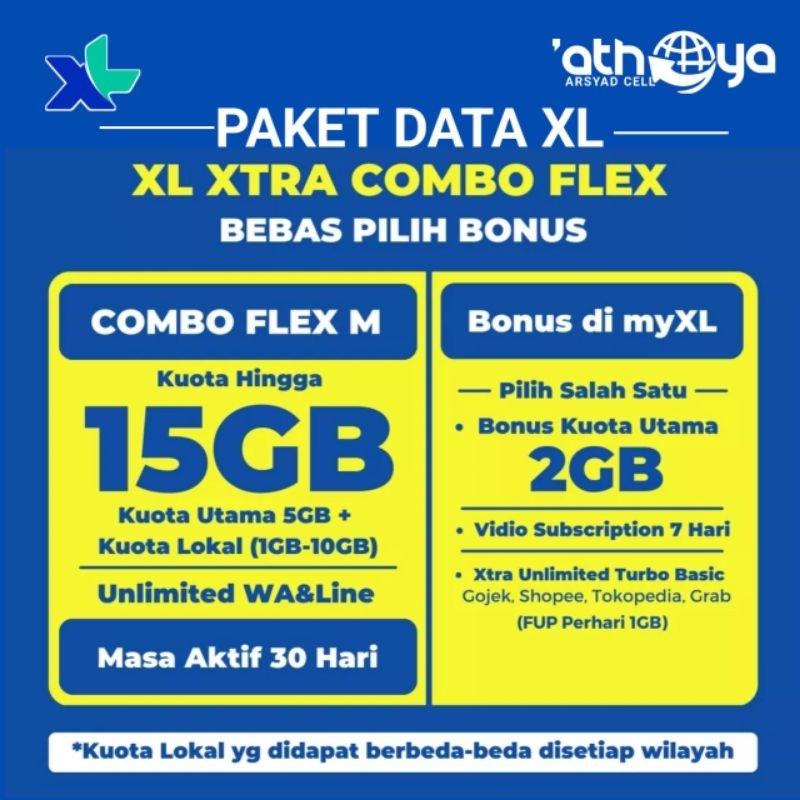 Jual KUOTA XL COMBO FLEX paket data xl combo flex | Shopee Indonesia