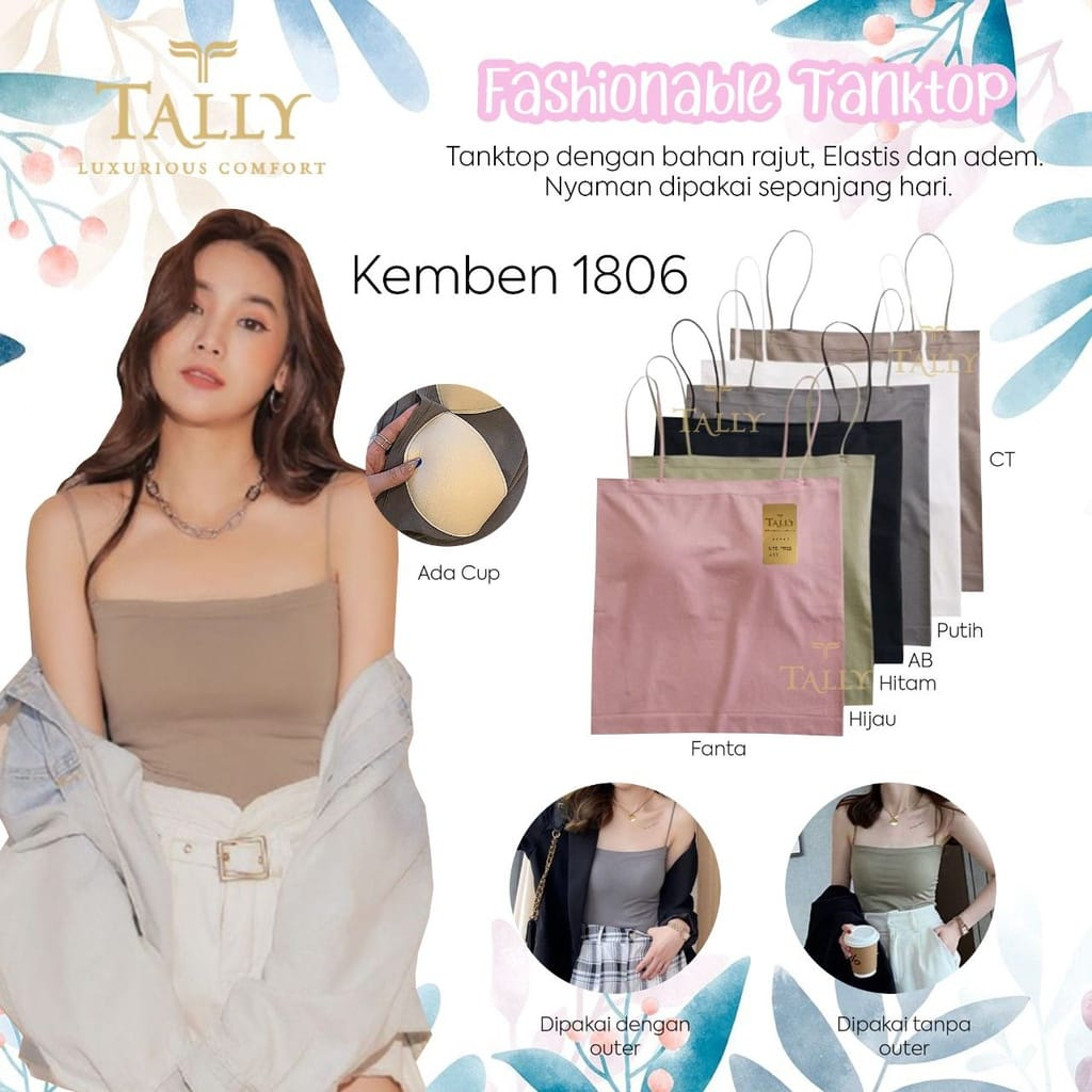 Jual TALLY BRA BH KEMBEN BRALETTE 1806 | CUP B KECIL | FREE SIZE | ADA ...