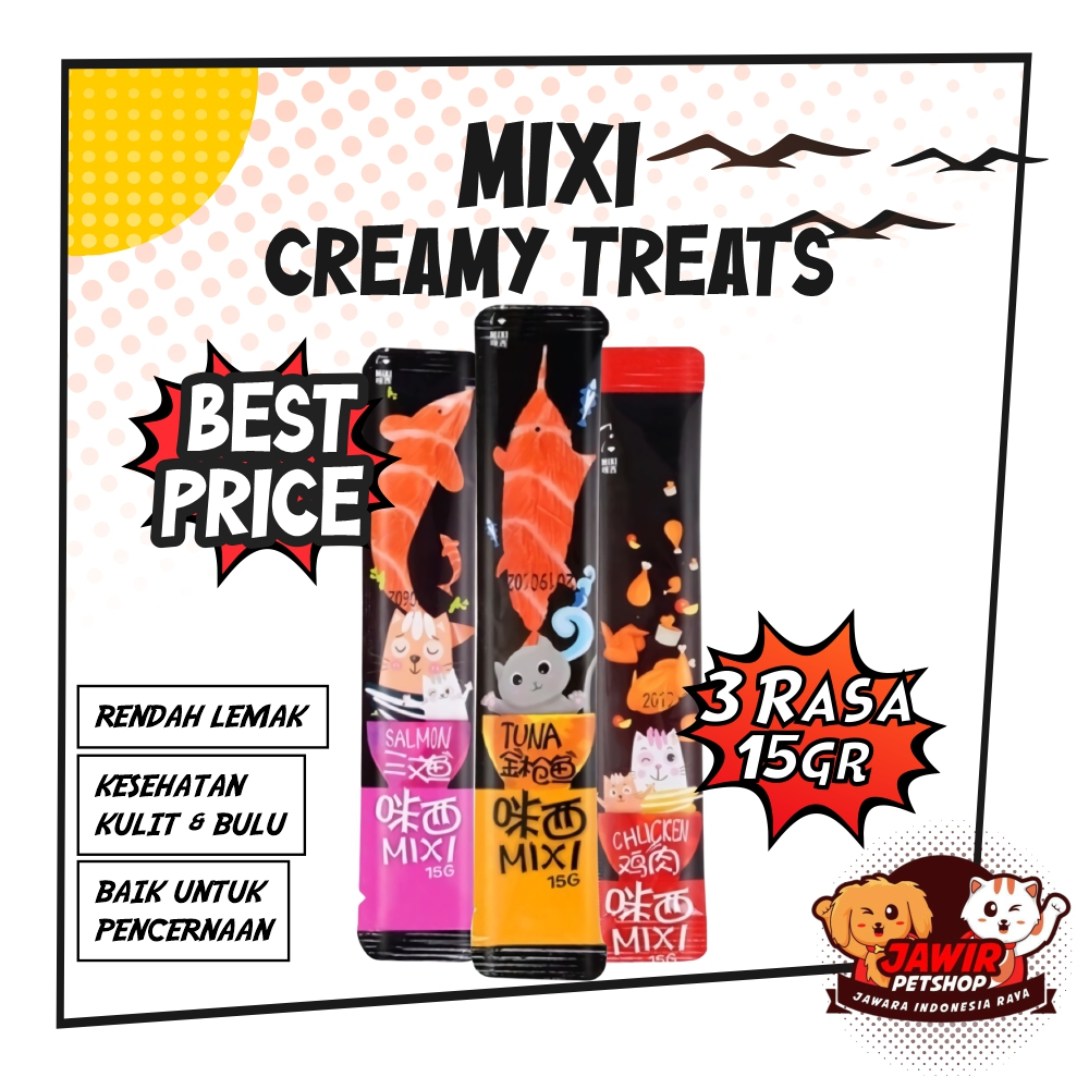 Jual MIXI CAT snack kucing cemilan treats makanan food creamy camilan ...