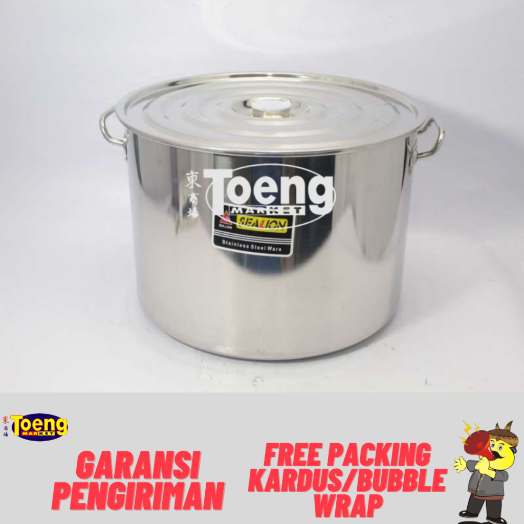 Jual PANCI JUMBO / PANCI STAINLESS / DRUM PENDEK /LO STOCK POT S/S 05 ...