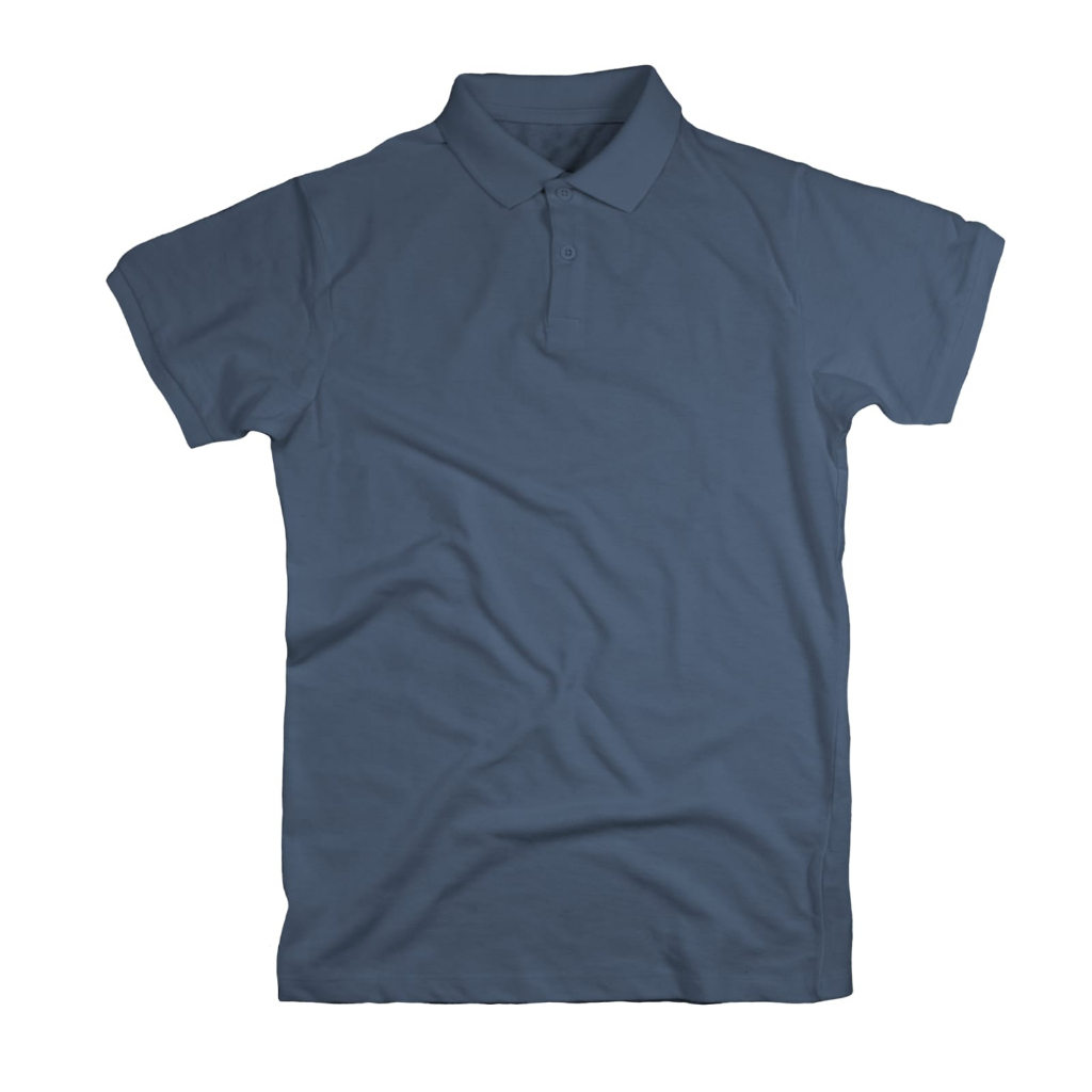 Jual KAOS KERAH / POLO SHIRT PREMIUM PENDEK - WARNA STEEL BLUE TUA ...