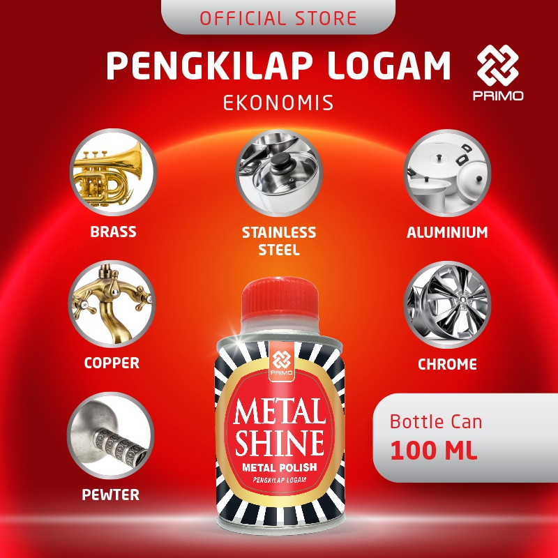 Jual Primo Metal Shine Pengkilap Logam Metal Polish 100 mL | Shopee ...