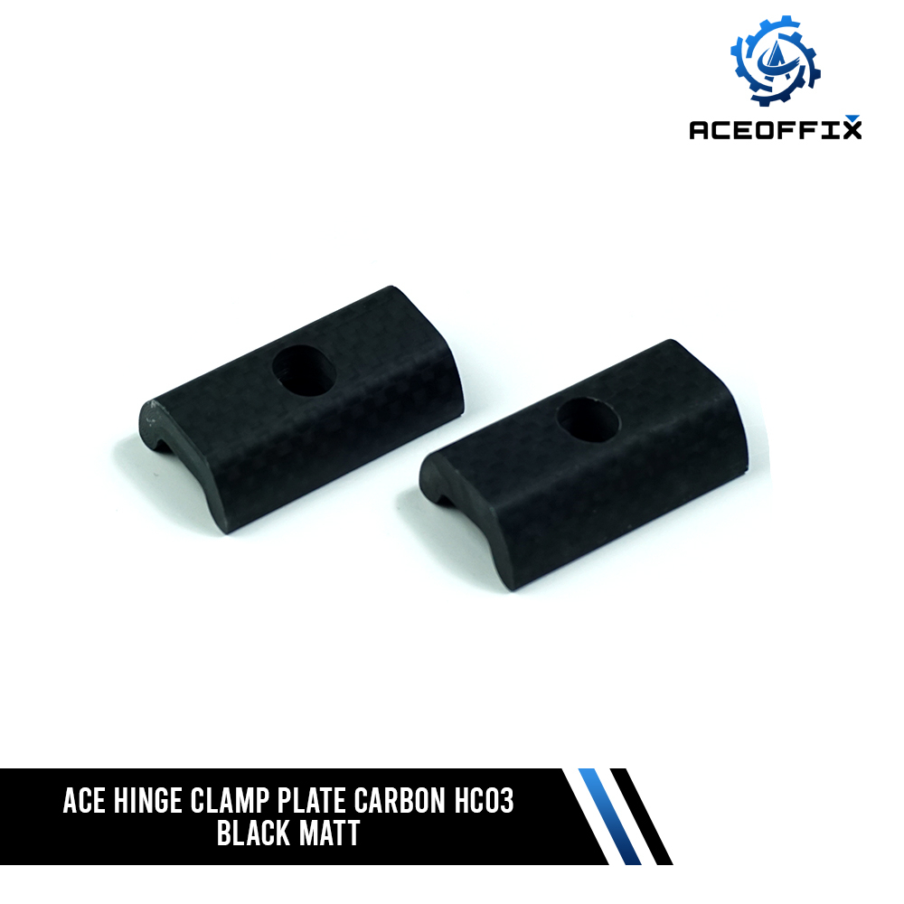 Jual ACE HINGE CLAMP PLATE CARBON HC03 BLACK | Shopee Indonesia