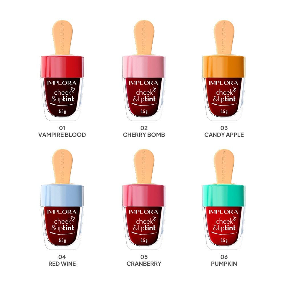 Jual Implora Cheek and Lip tint NEW 15 Shades | Shopee Indonesia